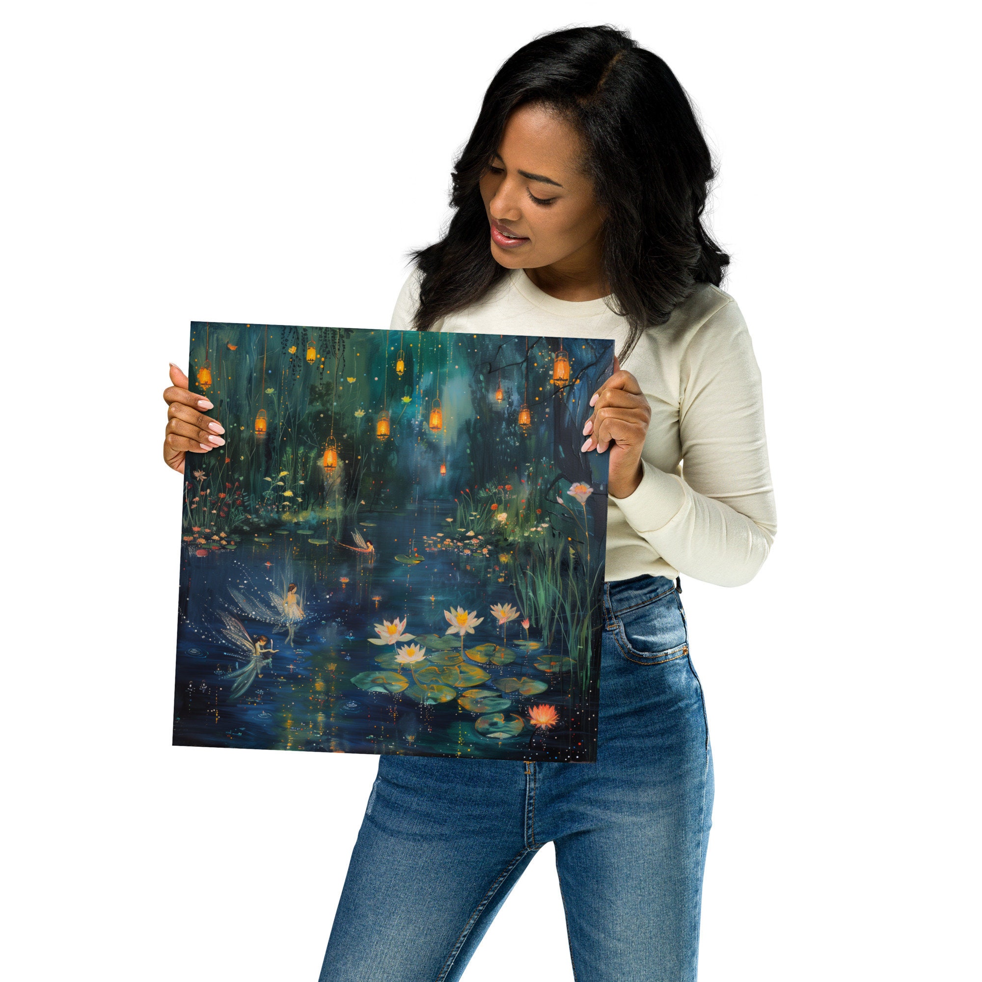 Water Fairy Print Unframed Whimsical Art Fantasy Home Decor Mystical ...