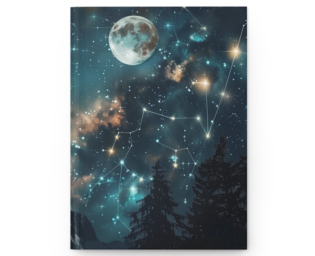 Constellations Fantasy Lined Journal Hardcover Mystical Fantasy ...