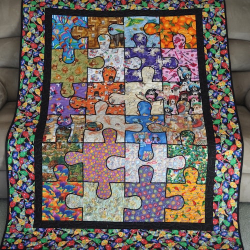 Jigsaw Quilt Pattern - Etsy