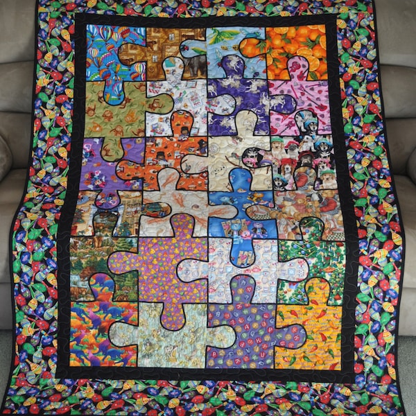 Puzzle Quilt Pattern - Etsy