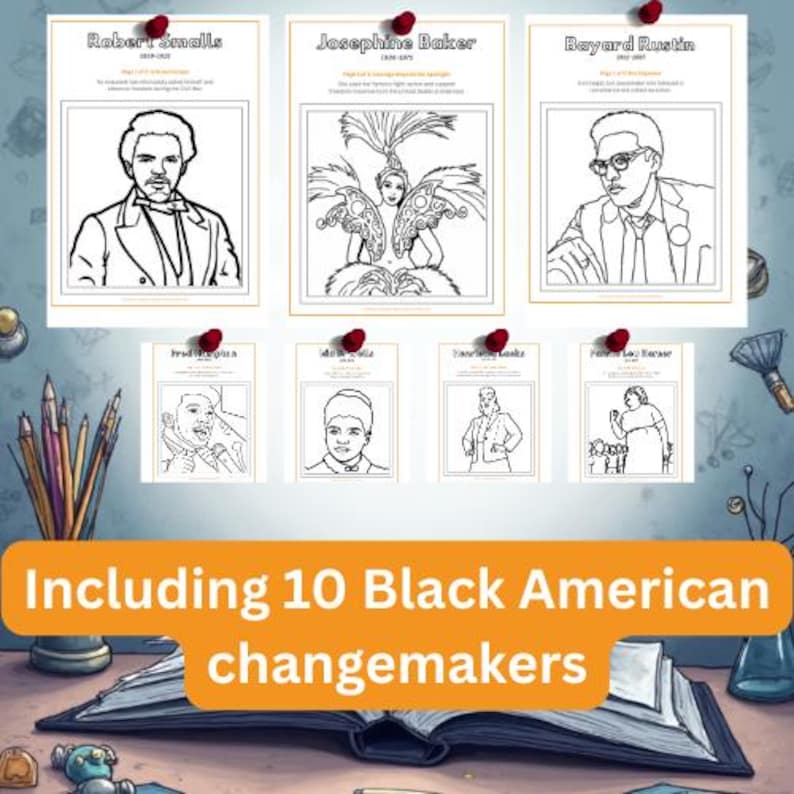 Black History Coloring Pages for Kids & Teens | Changemakers Beyond the ...