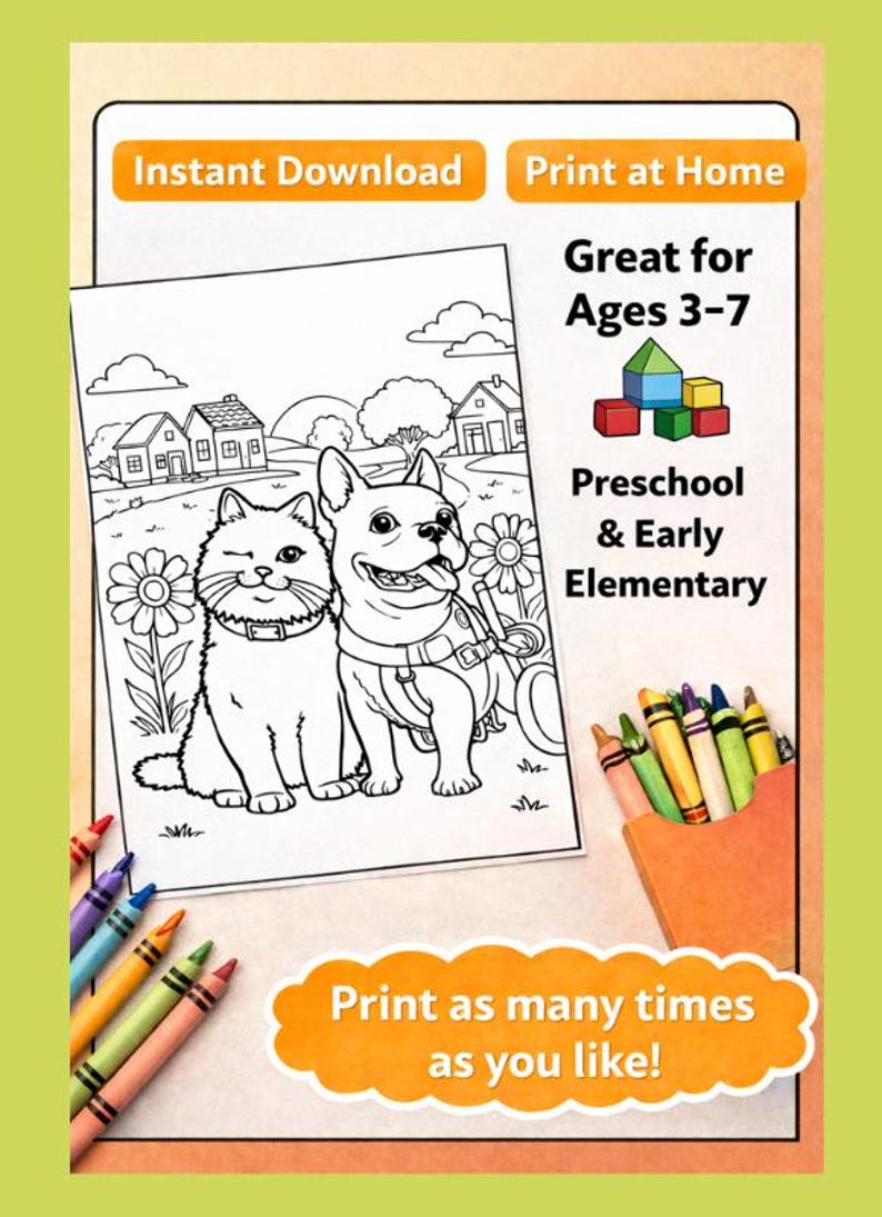 Trixie & Truffle Coloring Book – Neighborhood Friends, Ages 3-7 ...
