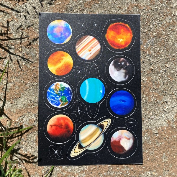Solar System Decal - Etsy