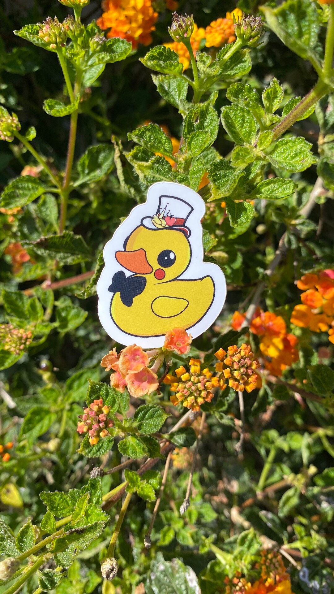 Lucifer Rubber Duck 1.5 Inch Stickers Cute Ducky Vinyl Stickers With ...