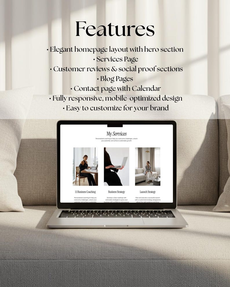 Business Coach Squarespace Website Template | Squarespace 7.1 ...
