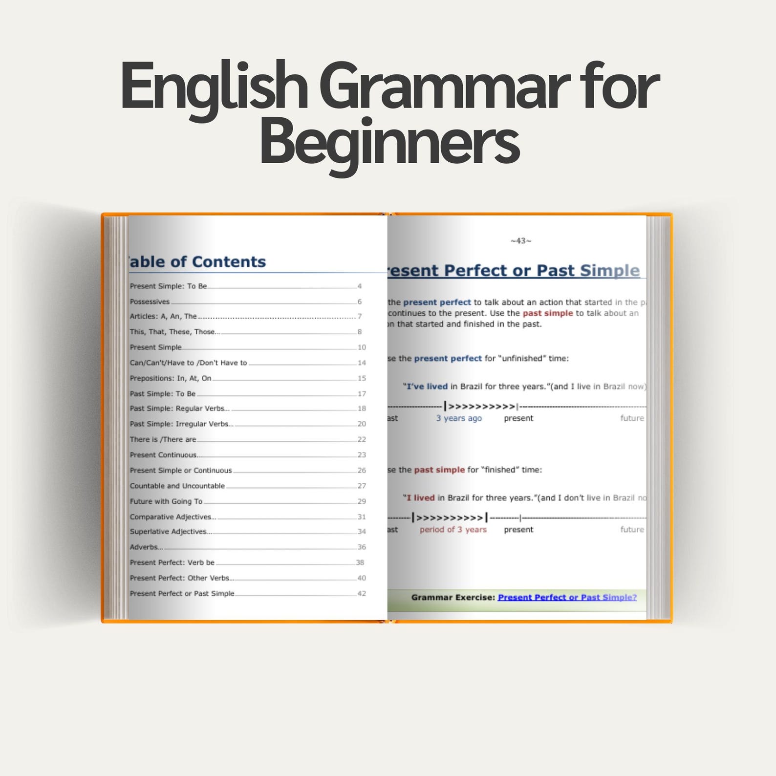 English Grammar Workbook for Beginners – ESL Learning (PDF Download) - Etsy