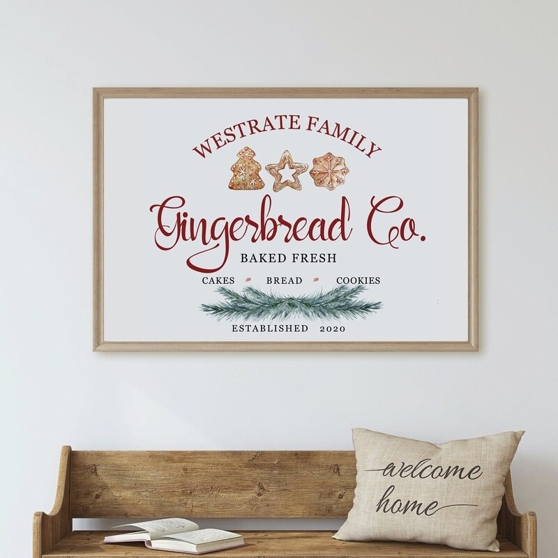 Gingerbread Sign - Etsy