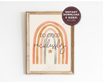 Do Good Recklessly Illuminated Manuscript Print - Etsy