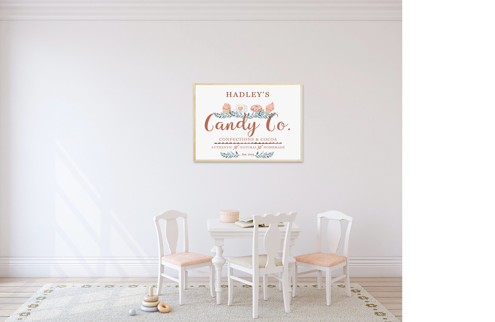 Personalized Candy Co Sign Printable Valentines Bakery Sign | Etsy