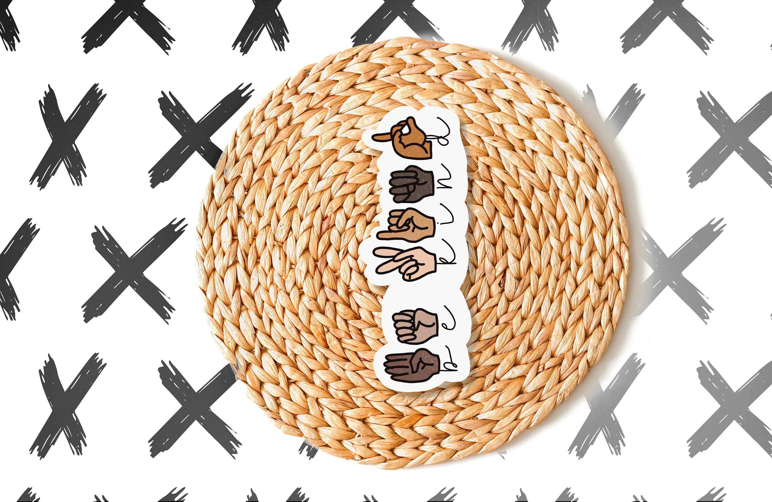 Be Kind Sign Language Sticker Kindness Diversity Sticker | Etsy