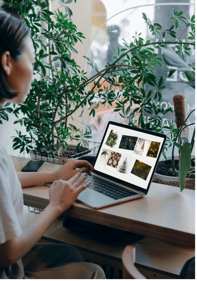 Vintage Christmas Tree Desktop Wallpaper (digital Download) - Etsy