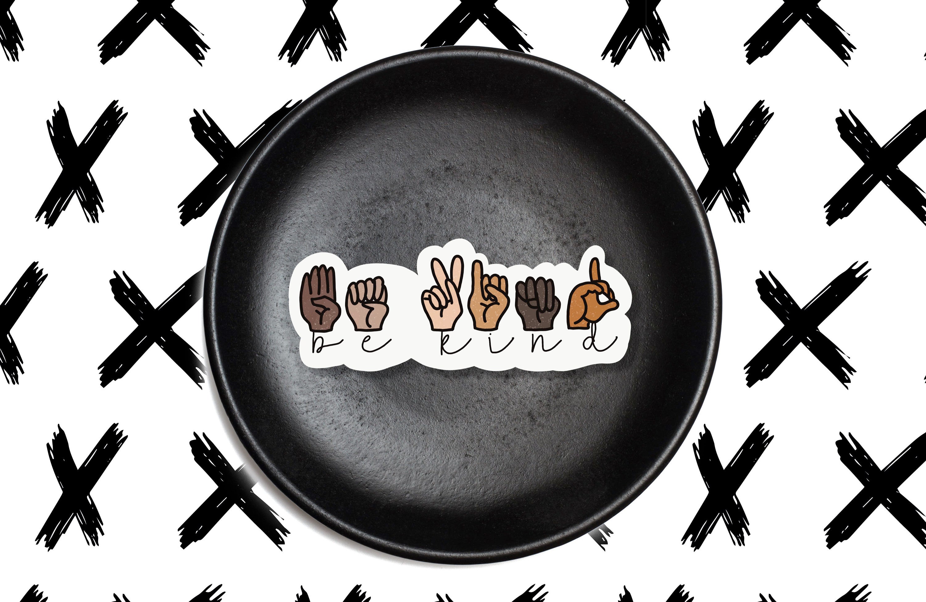 Be Kind Sign Language Sticker Kindness Diversity Sticker | Etsy