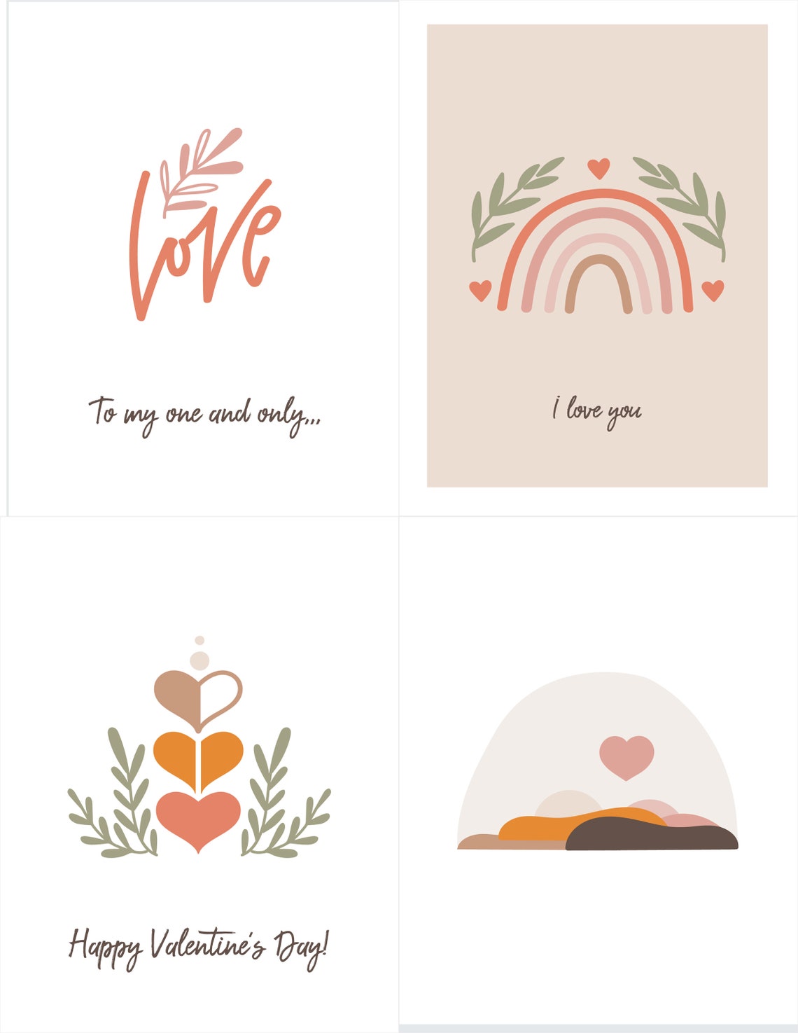 Valentine's Day Printable Valentine's Day Love Notes - Etsy