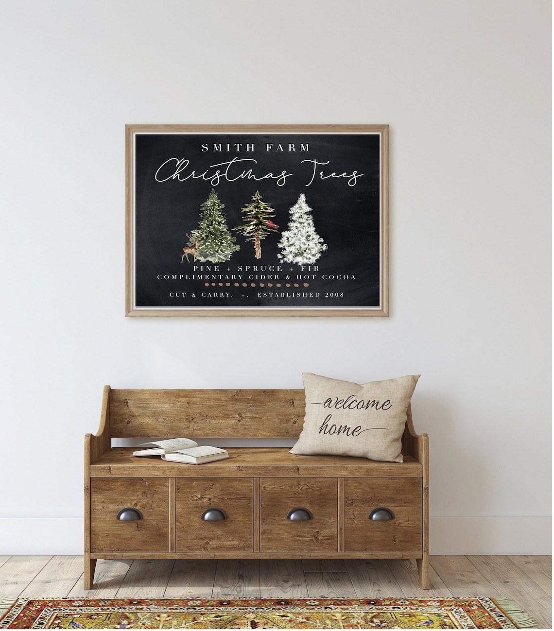 Personalized Christmas Tree Farm Sign-printable Christmas Tree Sign ...