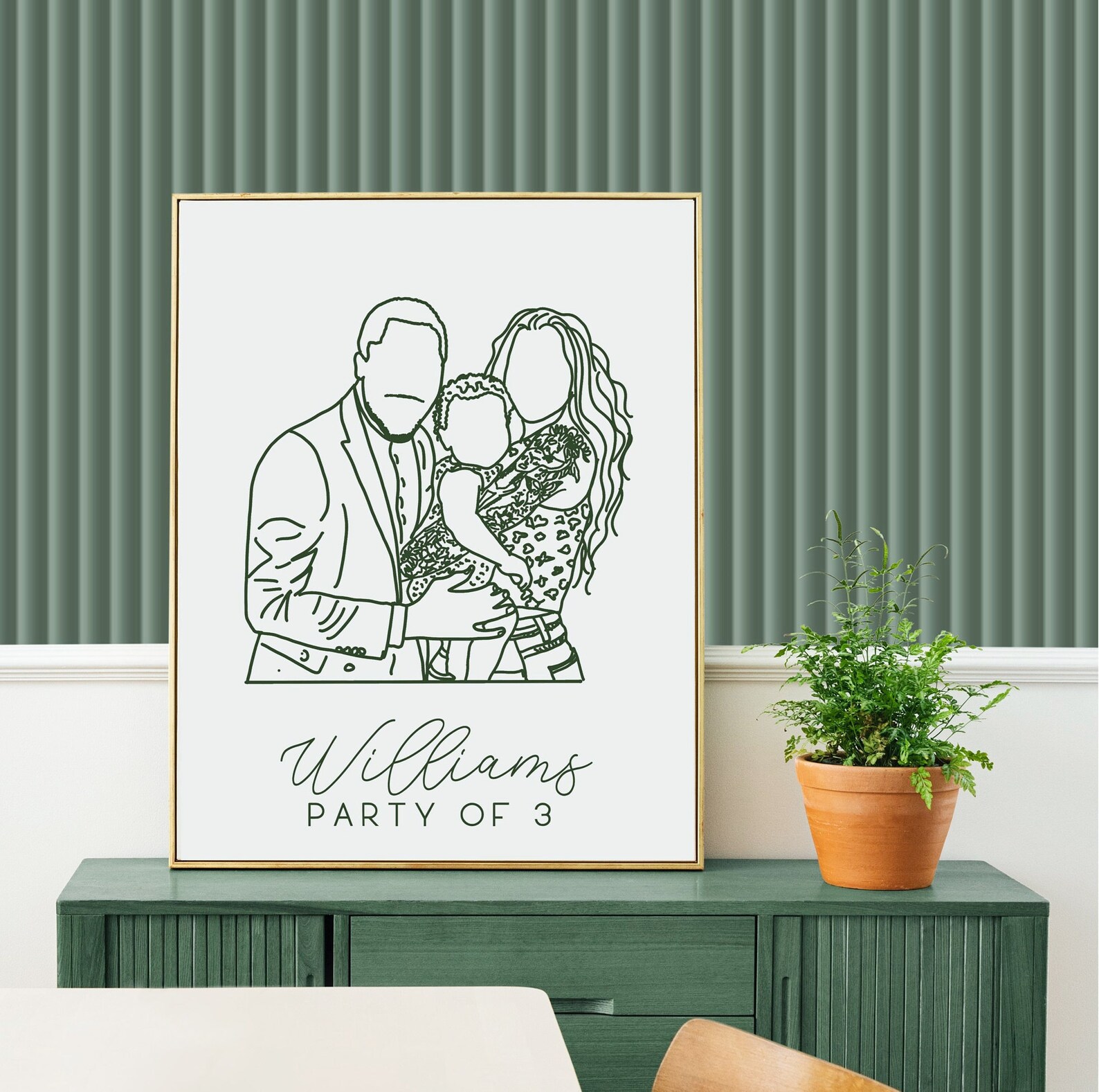Faceless Family Portrait DIGITAL PRINT STICKER Faceless - Etsy