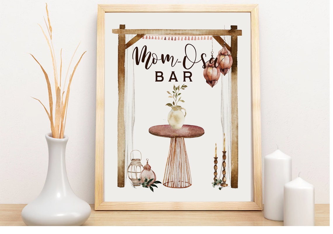 Wedding Shower Drink Sign, Wedding Decor, Wedding Decor Signs, Boho ...