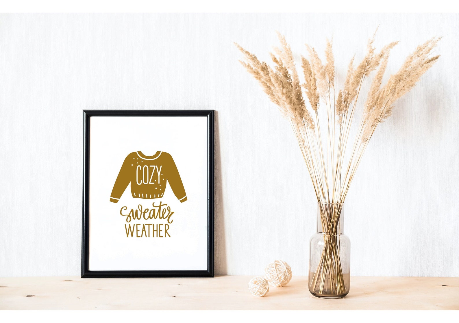 Hello Sweater Weather Fall Sign-printable Fall Cozy - Etsy