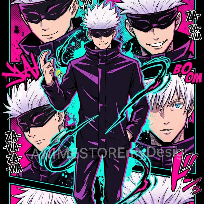 Jujutsu Kaisen Png Gojo - Etsy