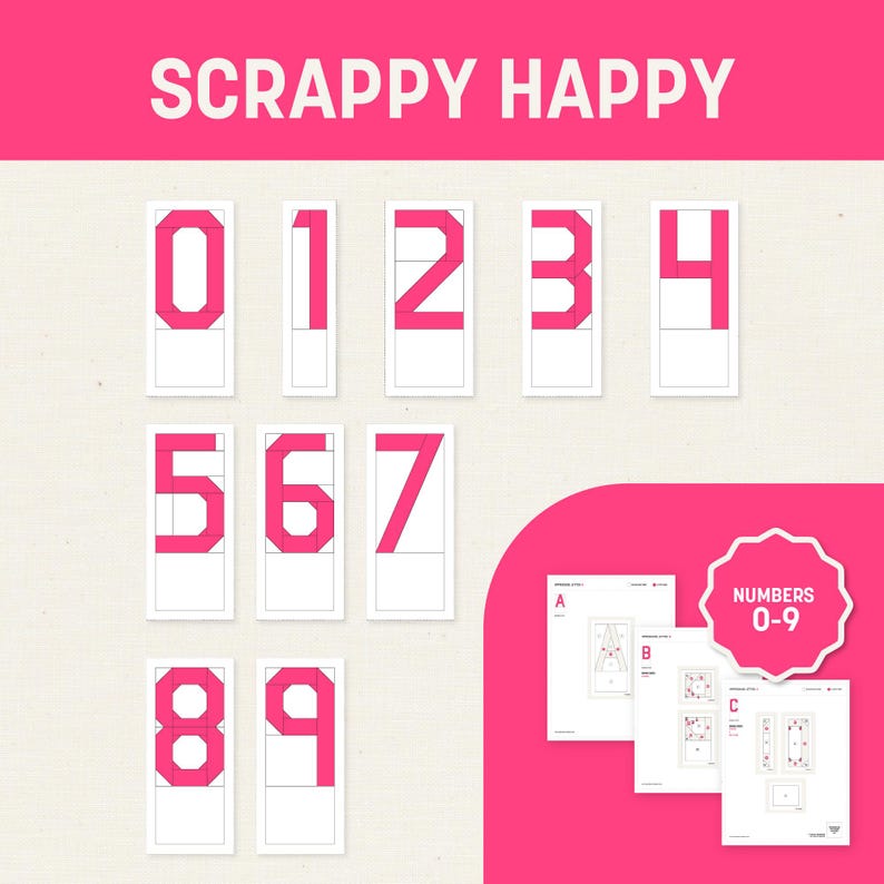 4.5 Inch - Lowercase Alphabet, Uppercase Alphabet, Numbers FPP Patterns ...