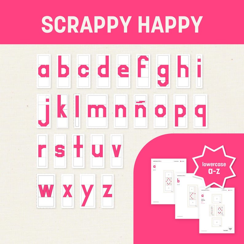 4.5 Inch - Lowercase Alphabet, Uppercase Alphabet, Numbers FPP Patterns ...