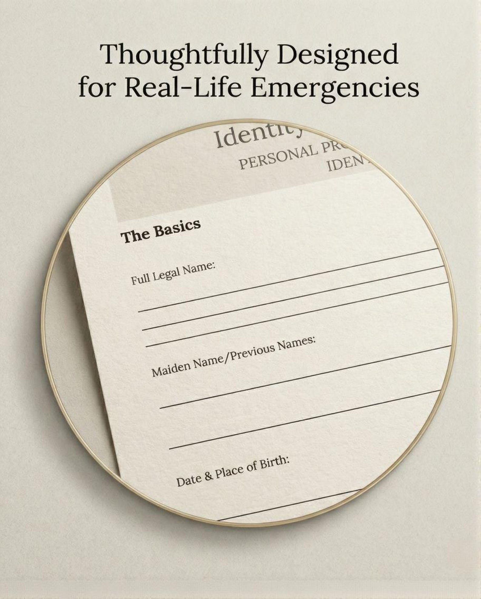 End of Life Planner, If I Die Binder, Emergency Binder Printable, in ...