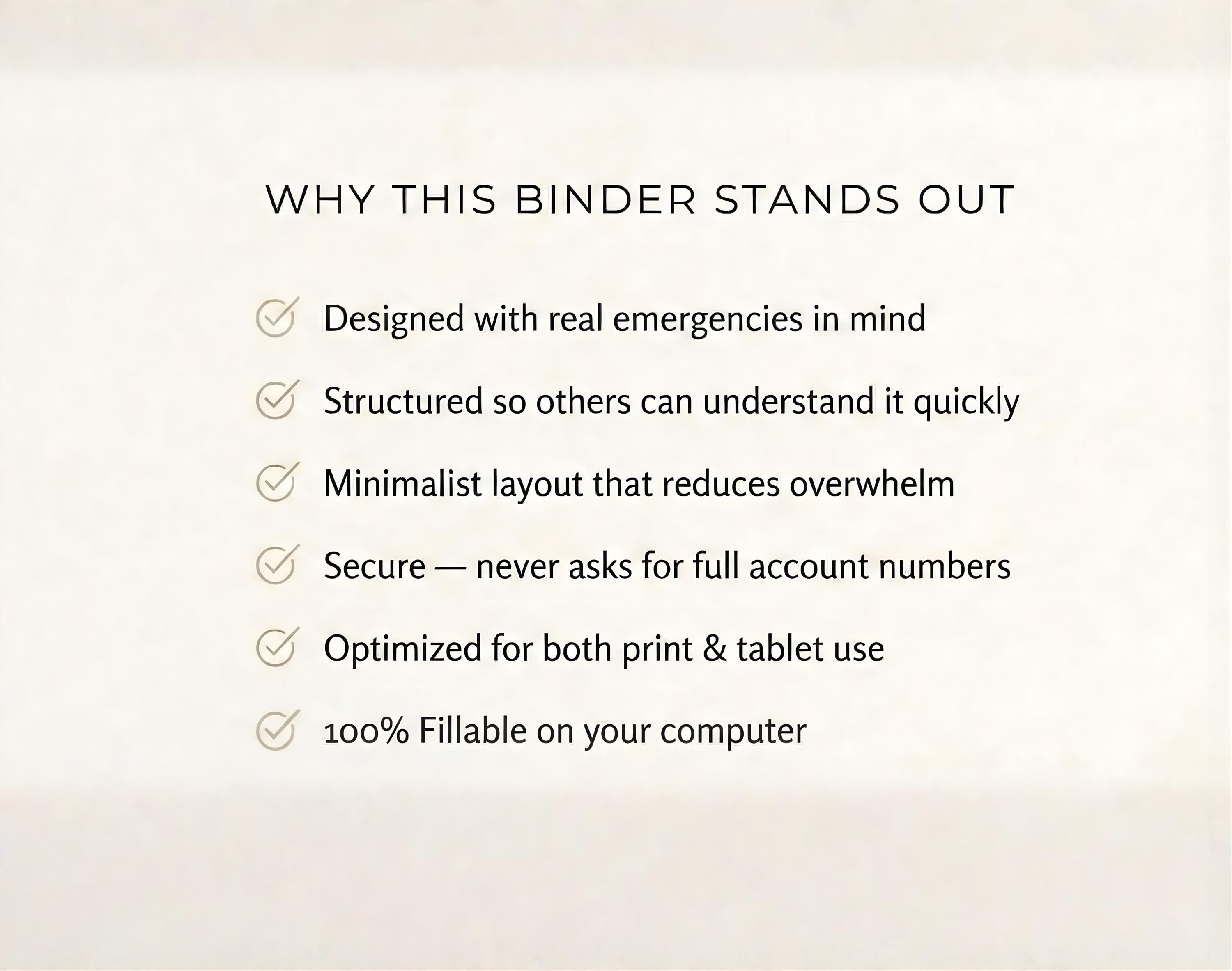 End of Life Planner, If I Die Binder, Emergency Binder Printable, in ...