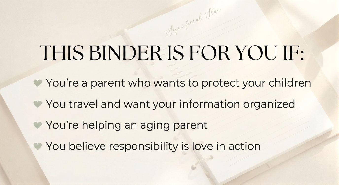 End of Life Planner, If I Die Binder, Emergency Binder Printable, in ...