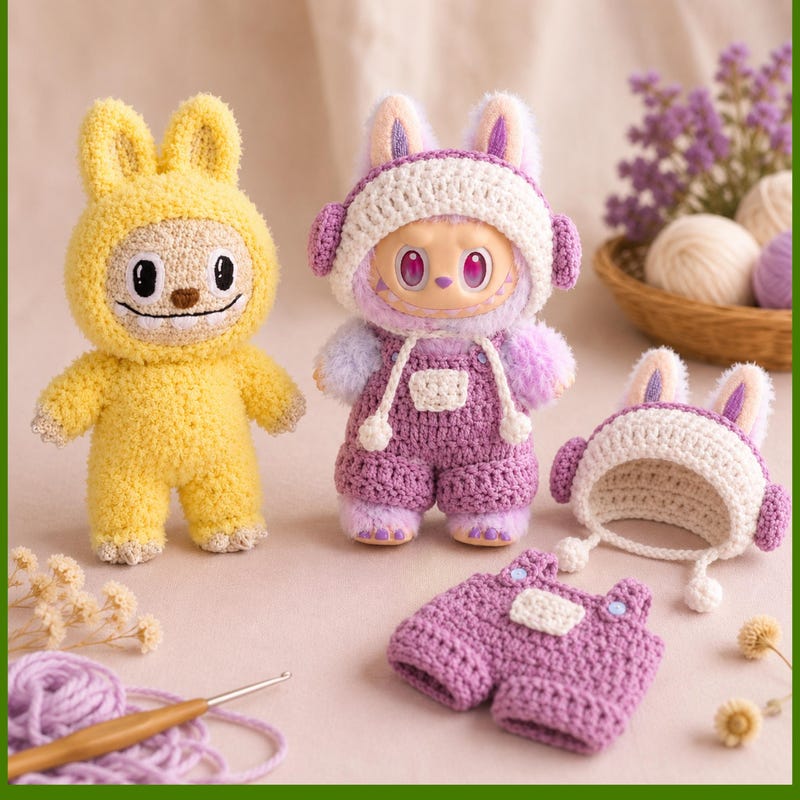 Labubu Bunny Doll - Etsy
