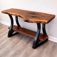 Farmhouse Console Table Entryway Table With Storage - Etsy