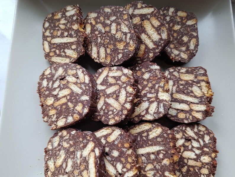 Greek Mosaic Recipe – No-bake Chocolate Salami Dessert (PDF Download ...