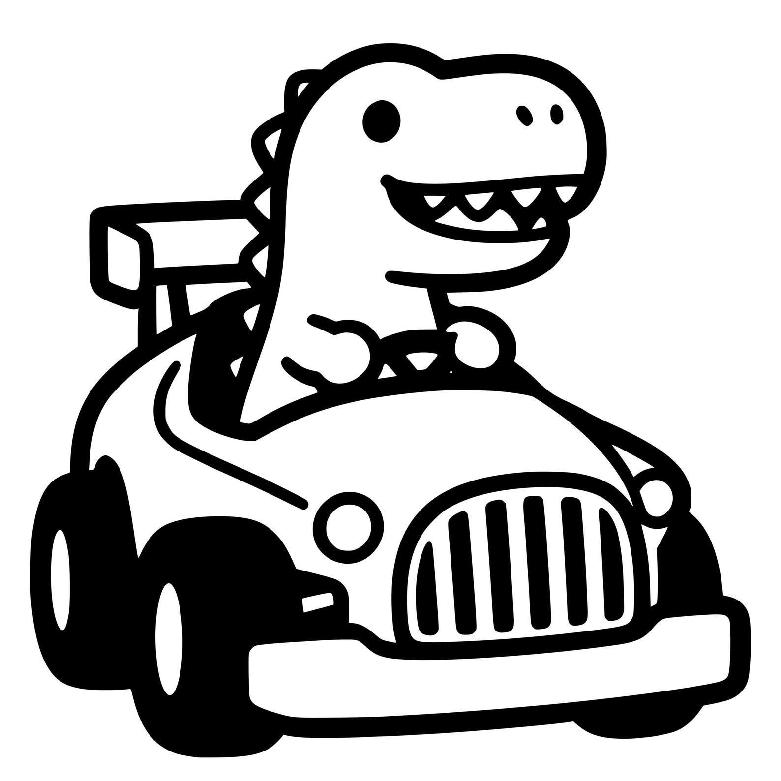 T-rex Race Car PNG & SVG | Dinosaur Clipart for Boys Shirt, Stickers ...