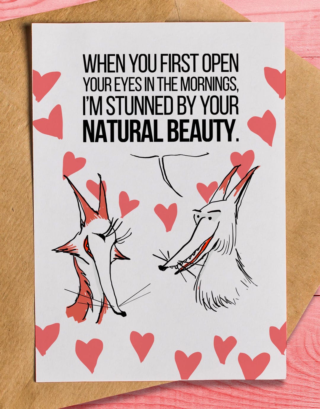 Valentine's Day Card - Humorous Relationship Joke - Natural Women - Etsy
