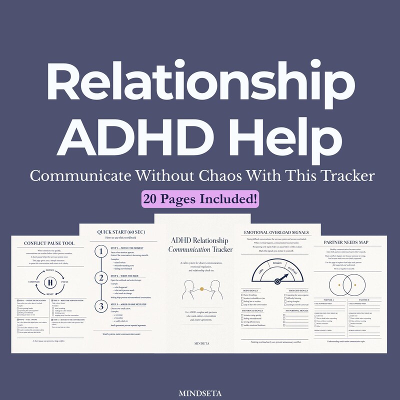 Adhd Relationship Tracker - Etsy