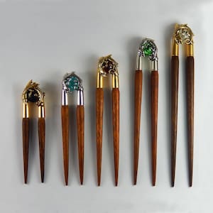 Handmade Dragon Hair Fork - Brass Hair Accessory With Mythical Dragon ...