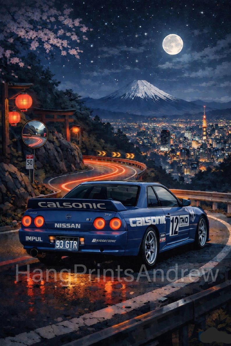 Nissan Skyline R32 GTR - Tokyo JDM Street Racer Art Print - Etsy