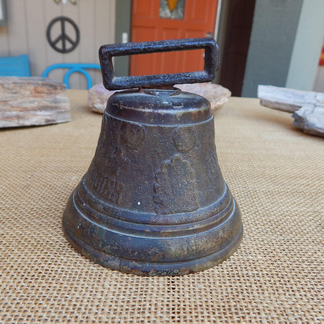 Antique Swiss Cow Bell ~ Chiantel Fondeur 1878 Saignelegier Cow Bell ...