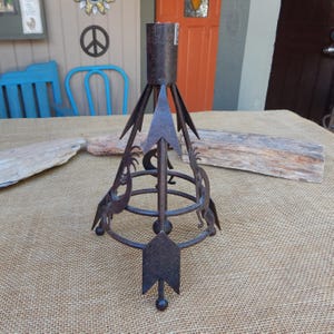 1990's Kokopelli & Arrows Lamp Base for Repurposing ~ NON WORKING Lamp ...