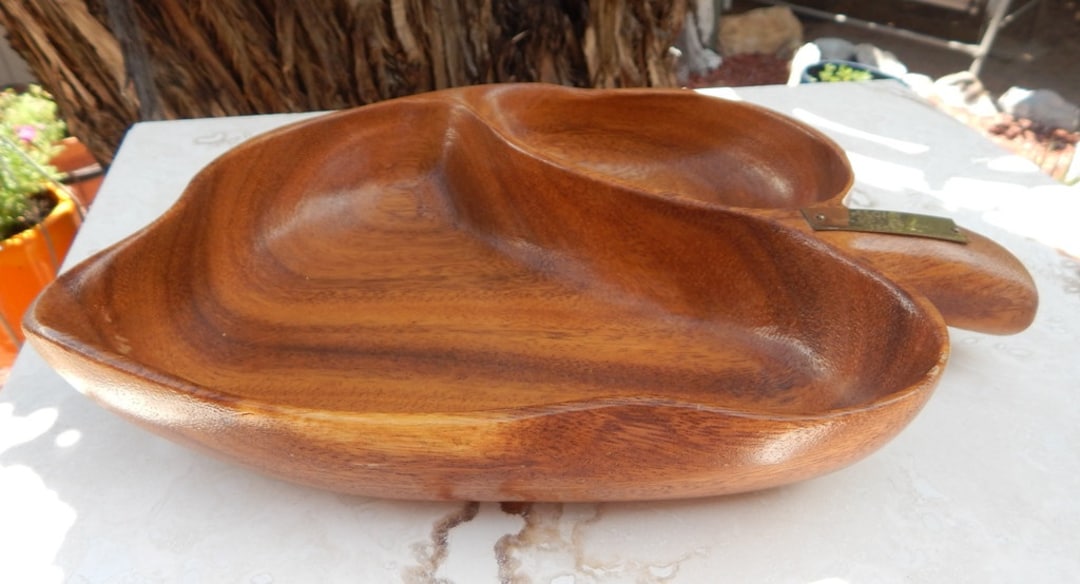 Vintage Genuine Monkey Pod Bowl / House of Monkey Pod / Hawaii's Finest ...