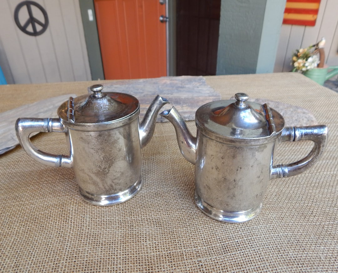 Pair 1920's Antique Grand Silver Company Wear-brite Nickel Silver 2 ...