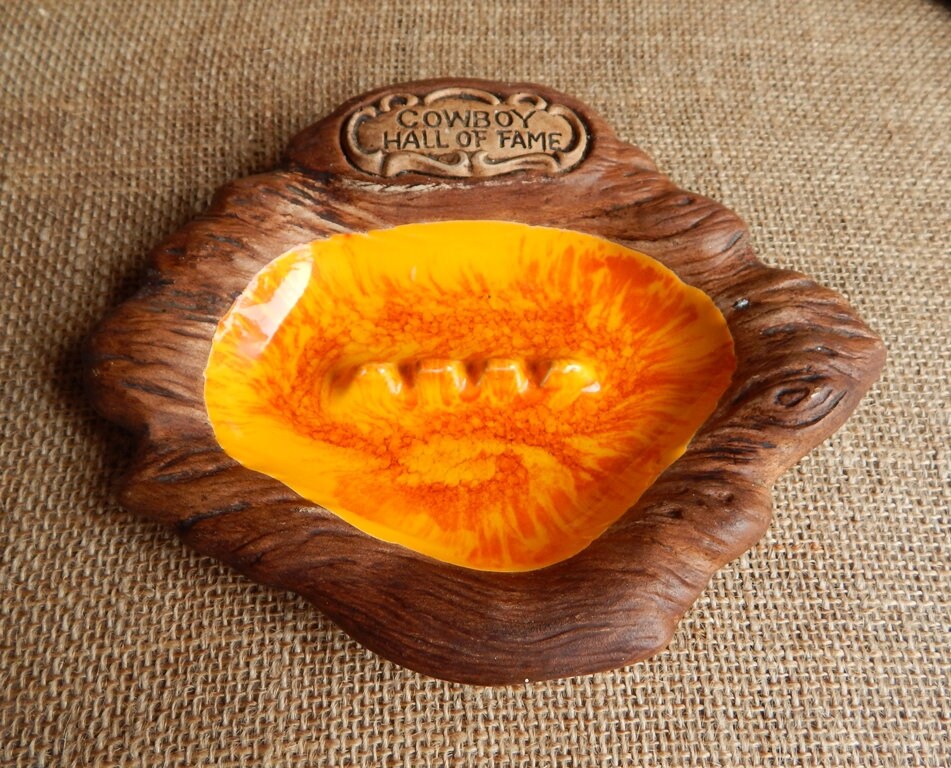 Cowboy Hall of Fame Ashtray / Treasure Craft Ashtray Made in U.S.A ...