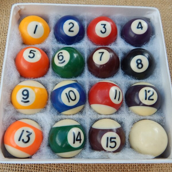 Vintage Pool Balls - Etsy