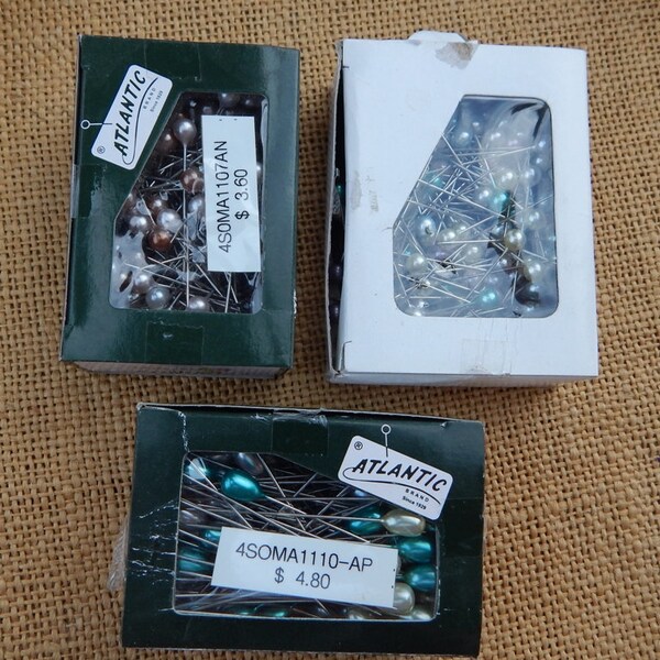 Pearl Head Pins - Etsy