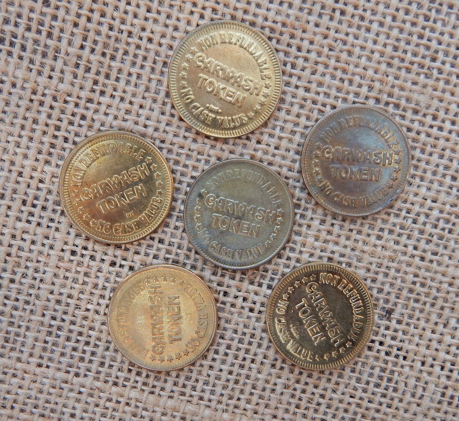 6 Model T Car Wash Tokens / 1970's Model T Car Wash Tokens | Etsy