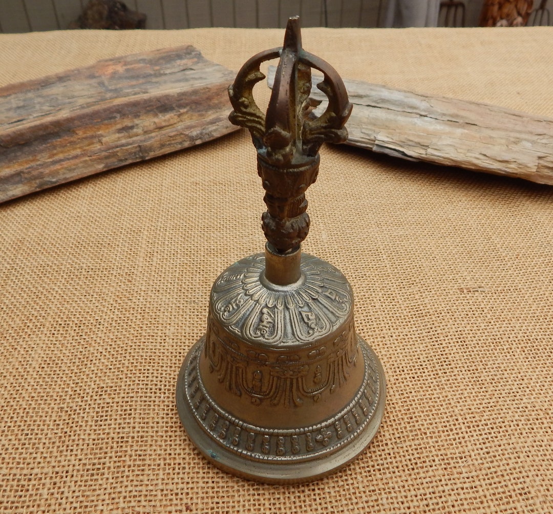 Authentic Tibetan Buddhism Meditation Bell / Buddhism Ritual Bell ...