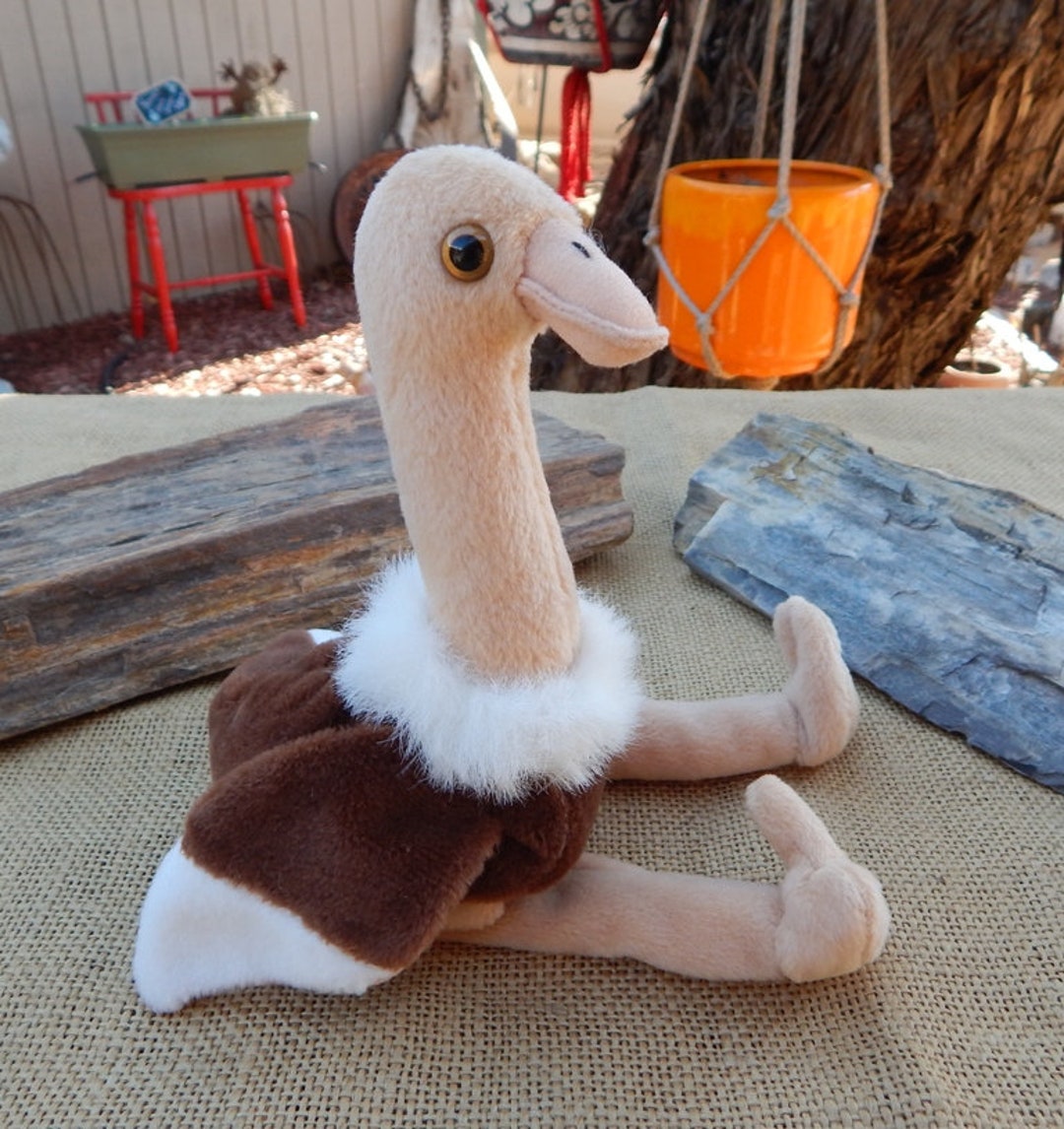 TY Beanie Baby Stretch the Ostrich / Stretch the Ostrich Beanie Baby ...