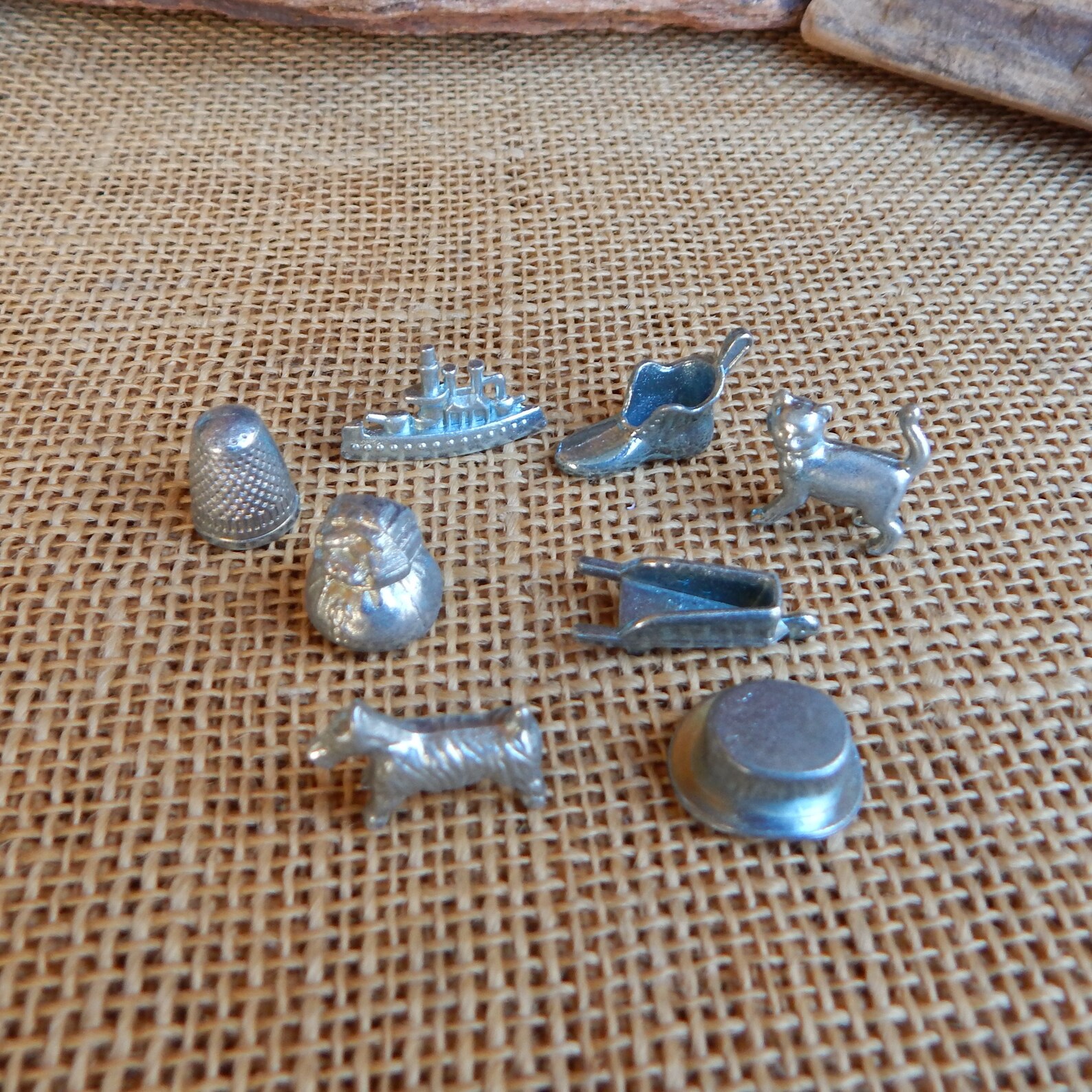 8 Monopoly Game Tokens / 8 Monopoly Game Pieces / Monopoly Tokens for ...