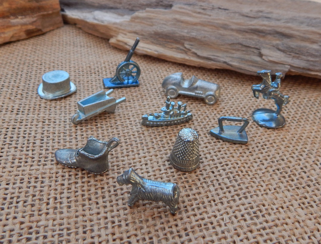 10 Monopoly Game Tokens / 10 Monopoly Game Pieces / Monopoly Tokens for ...
