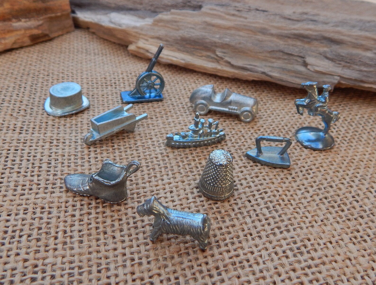 10 Monopoly Game Tokens / 10 Monopoly Game Pieces / Monopoly - Etsy