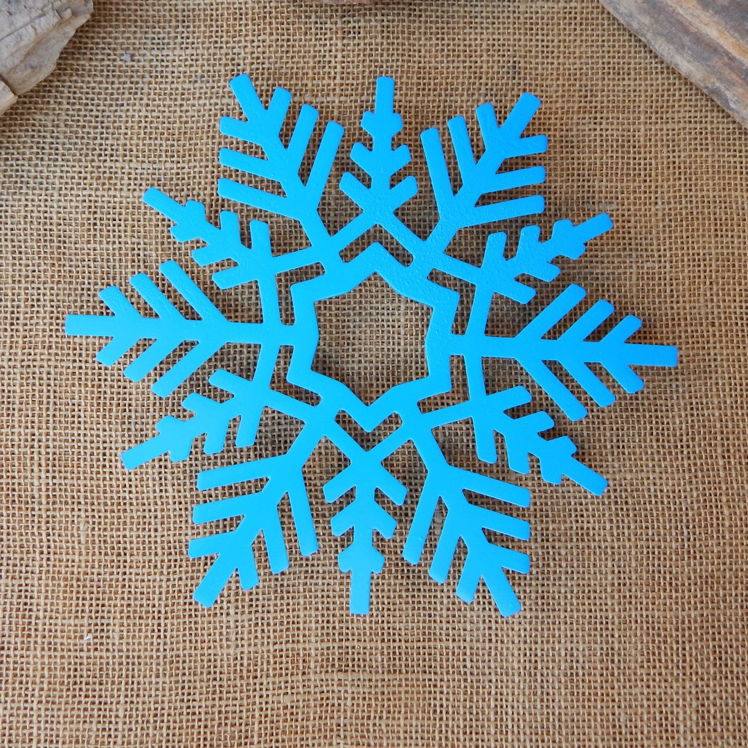 Blue Snowflake Trivet ~ Cast Iron Blue Snowflake Trivet ~ Metal ...