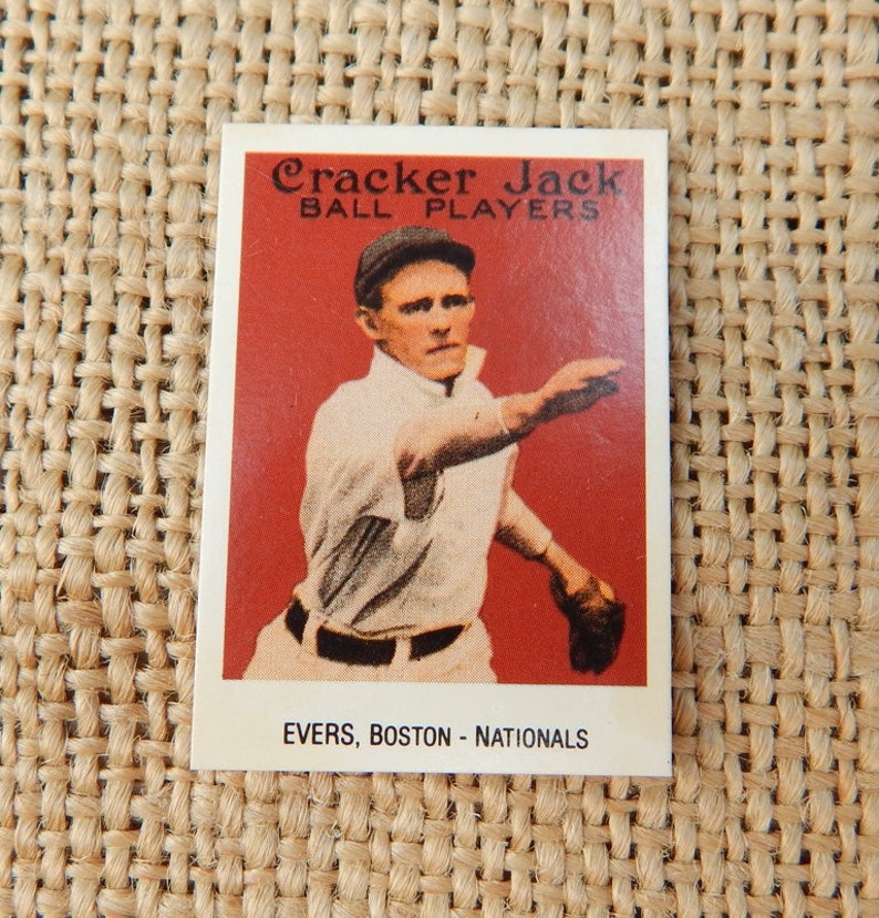 Cracker Jack Ball Players Miniature Baseball Card / EVERS | Etsy